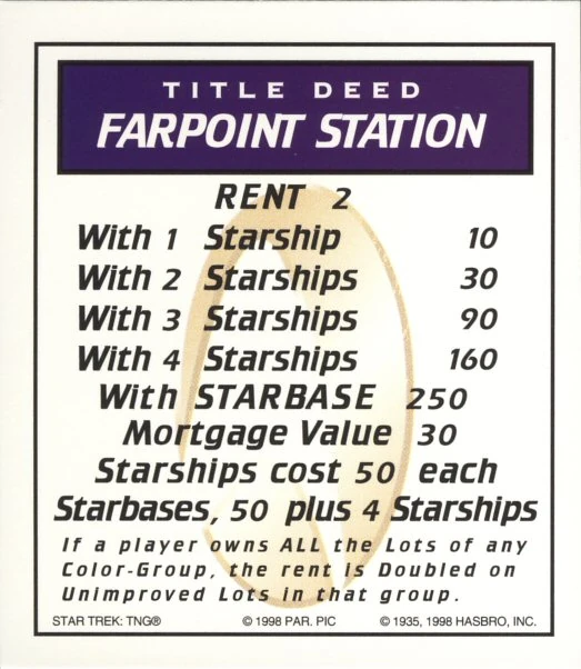 Farpoint Station (Monopoly) | CardGuide Wiki | Fandom