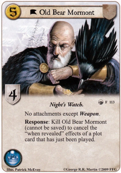 Old Bear Mormont (RotO) | CardGuide Wiki | Fandom