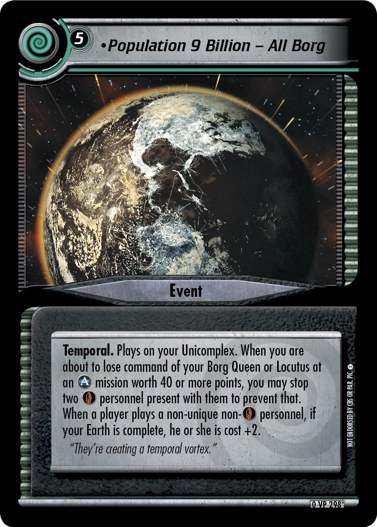 Population 9 Billion - All Borg (INH) (AI) | CardGuide Wiki | Fandom