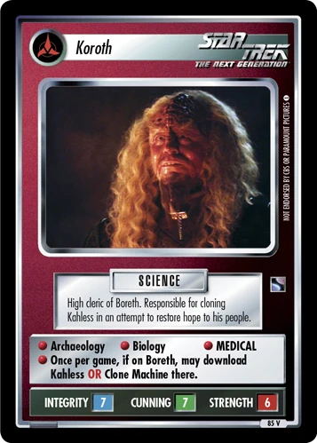 Koroth (TNG) | CardGuide Wiki | Fandom