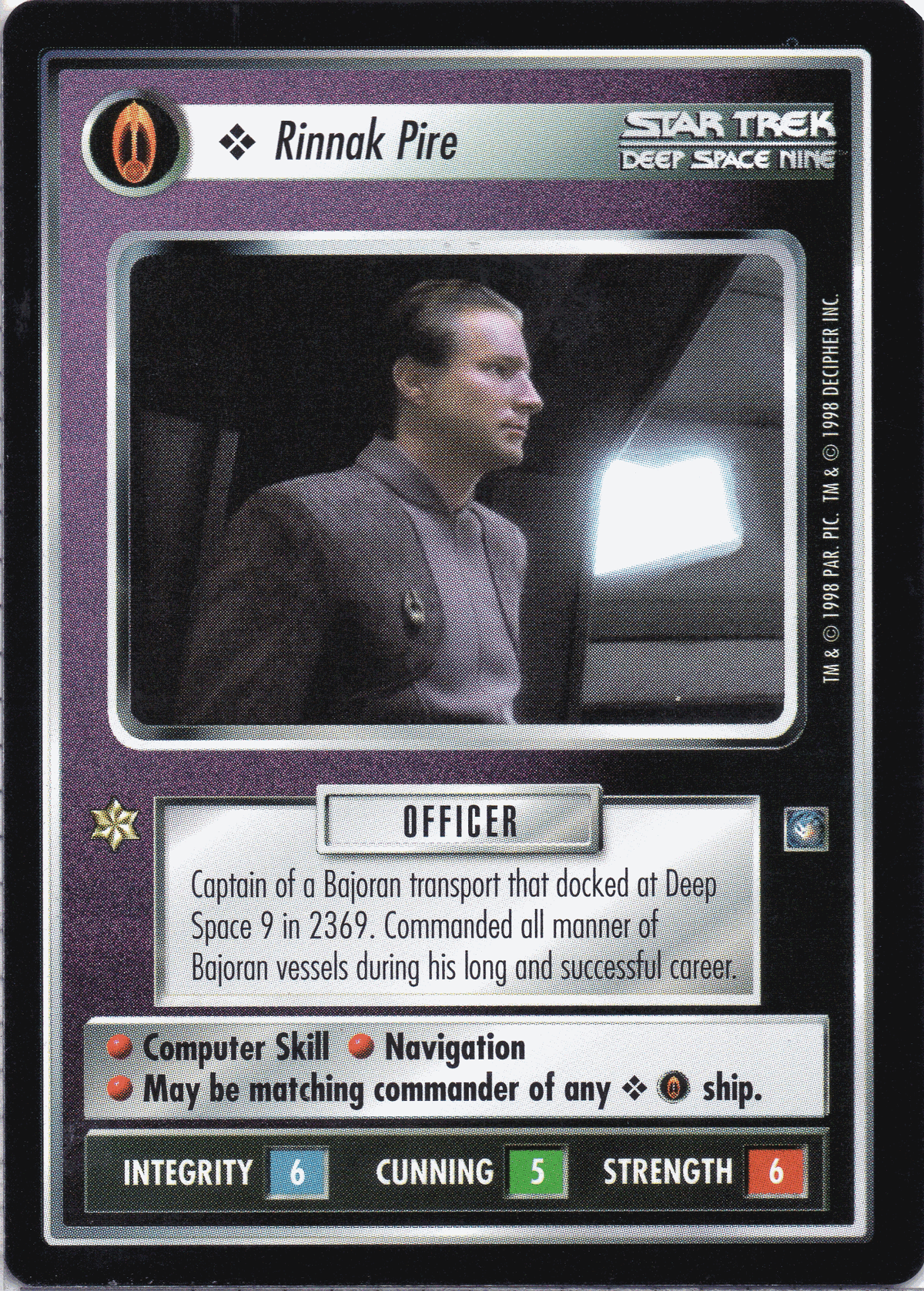 Rinnak Pire Ds9 Cardguide Wiki Fandom