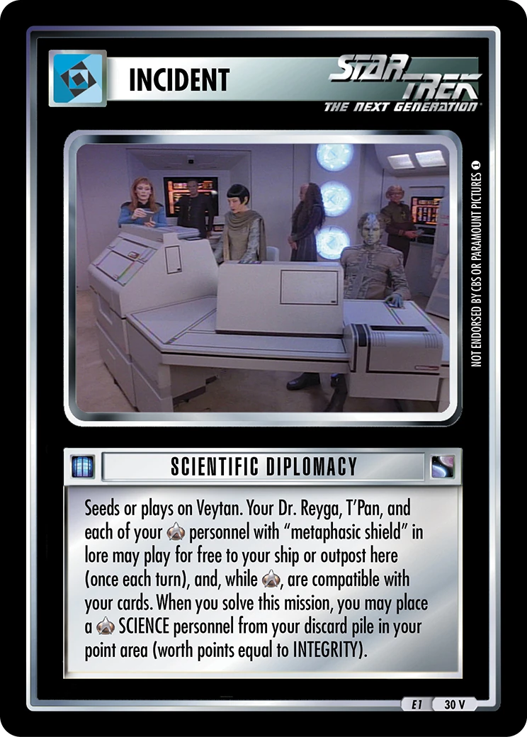 Scientific Diplomacy (Errata) (TNG) | CardGuide Wiki | Fandom