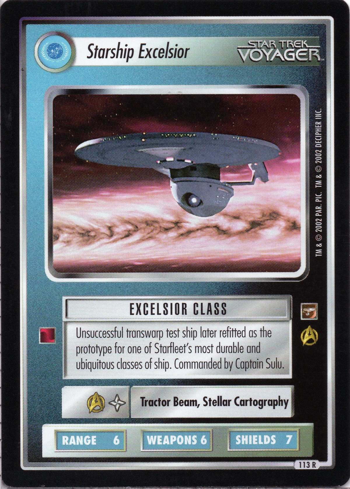 Starship Excelsior (TMP) | CardGuide Wiki | Fandom