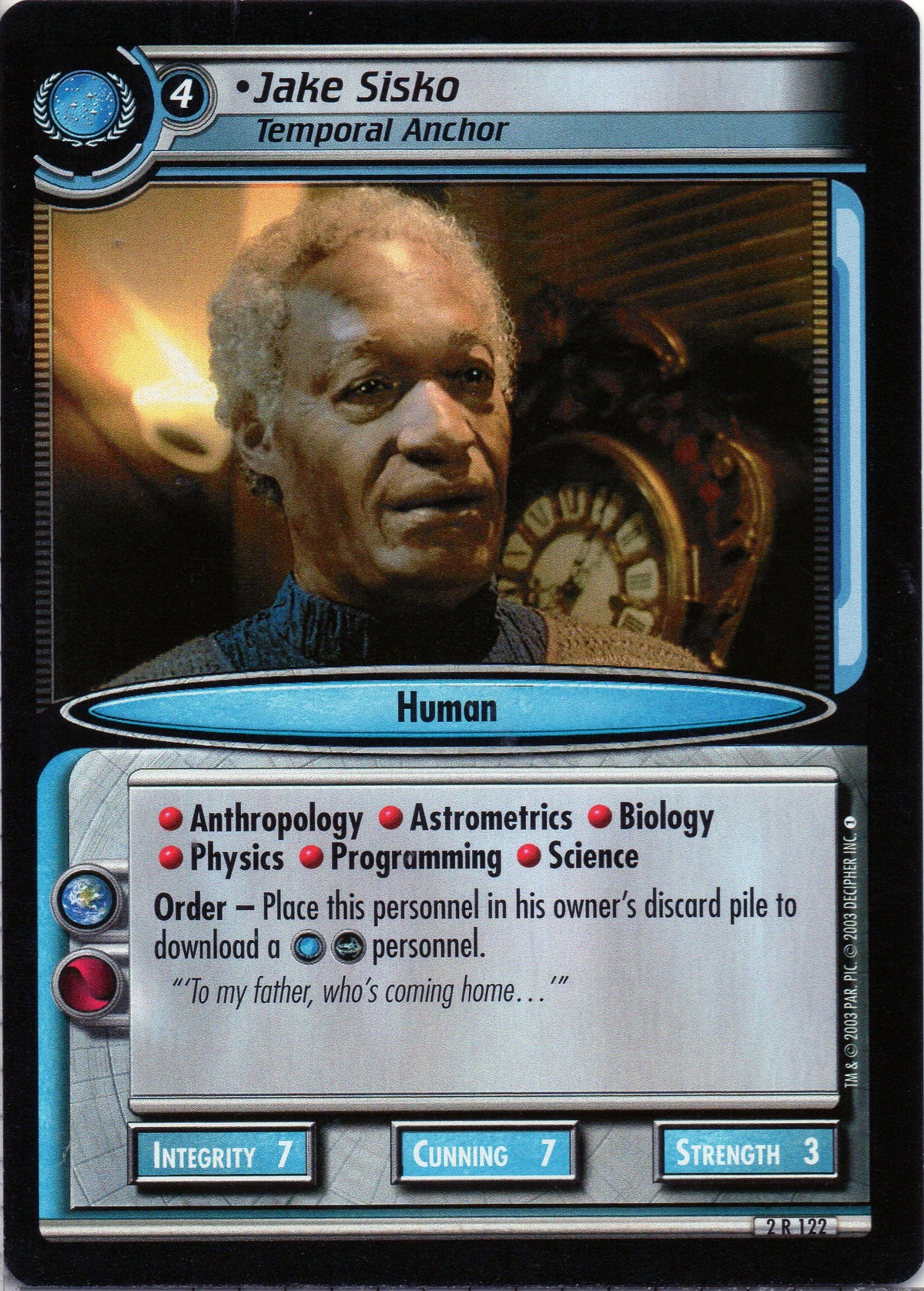 Jake Sisko - Temporal Anchor (ENE) | CardGuide Wiki | Fandom