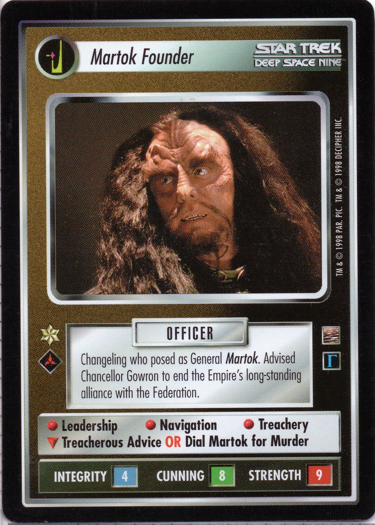 Martok Founder (TD) | CardGuide Wiki | Fandom