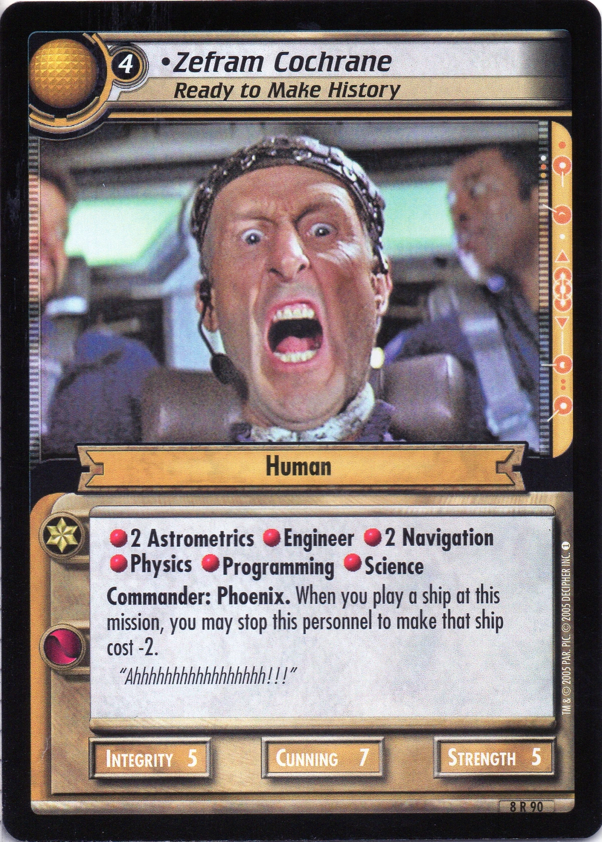 Zefram Cochrane - Ready to Make History (TBG) | CardGuide Wiki | Fandom