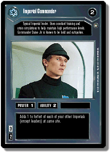 Imperial Commander (ANH) | CardGuide Wiki | Fandom
