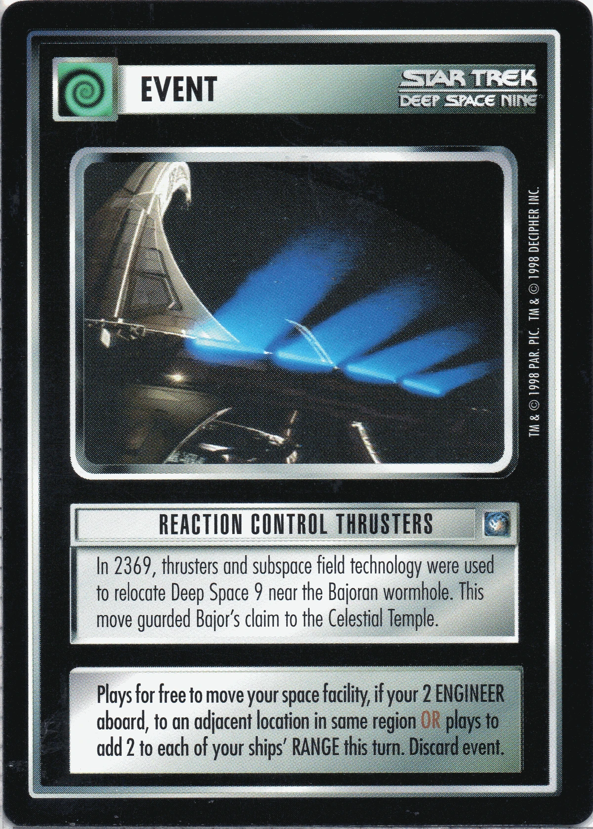 Reaction Control Thrusters (DS9) | CardGuide Wiki | Fandom