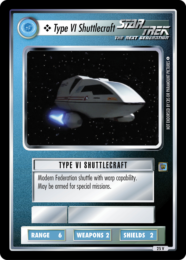 Type Vi Shuttlecraft Sfls Cardguide Wiki Fandom