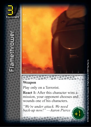 Flamethrower (1E) | CardGuide Wiki | Fandom