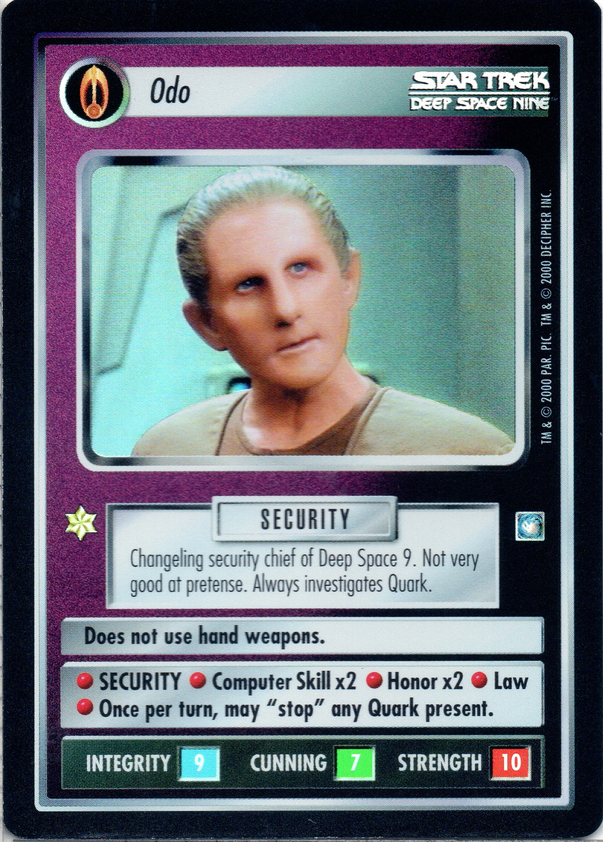 Odo (Reflections) | CardGuide Wiki | Fandom