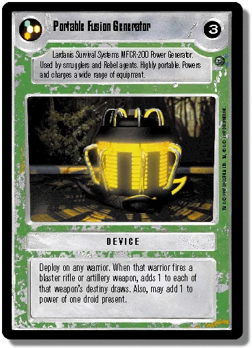 Portable Fusion Generator (DGB) | CardGuide Wiki | Fandom