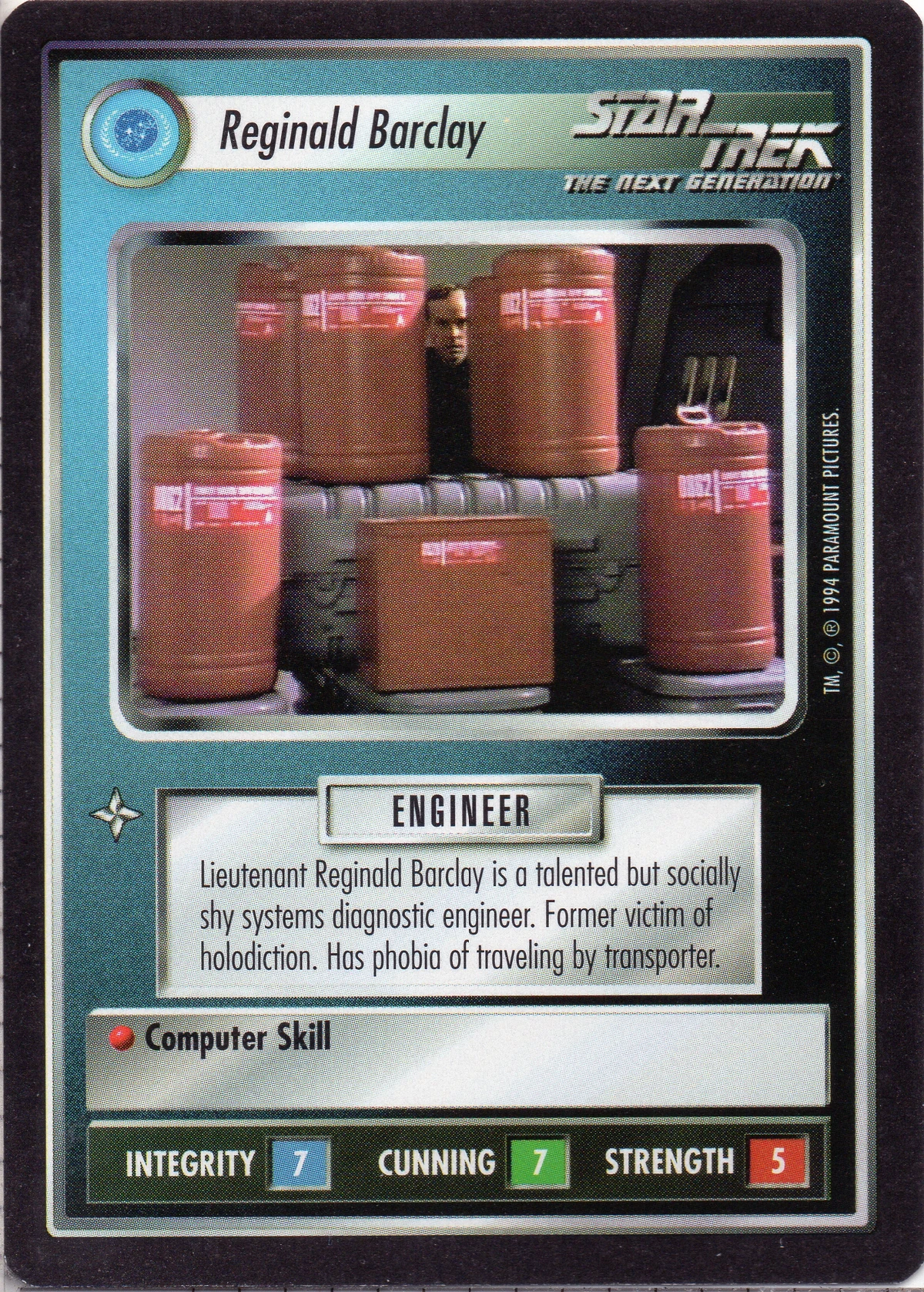 Reginald Barclay | CardGuide Wiki | Fandom