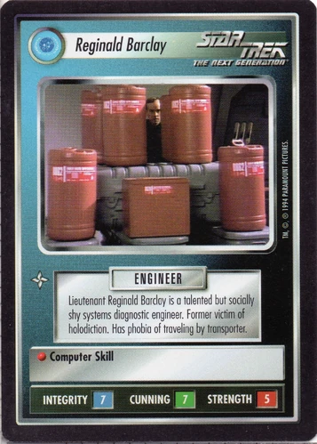 Reginald Barclay (PL) | CardGuide Wiki | Fandom