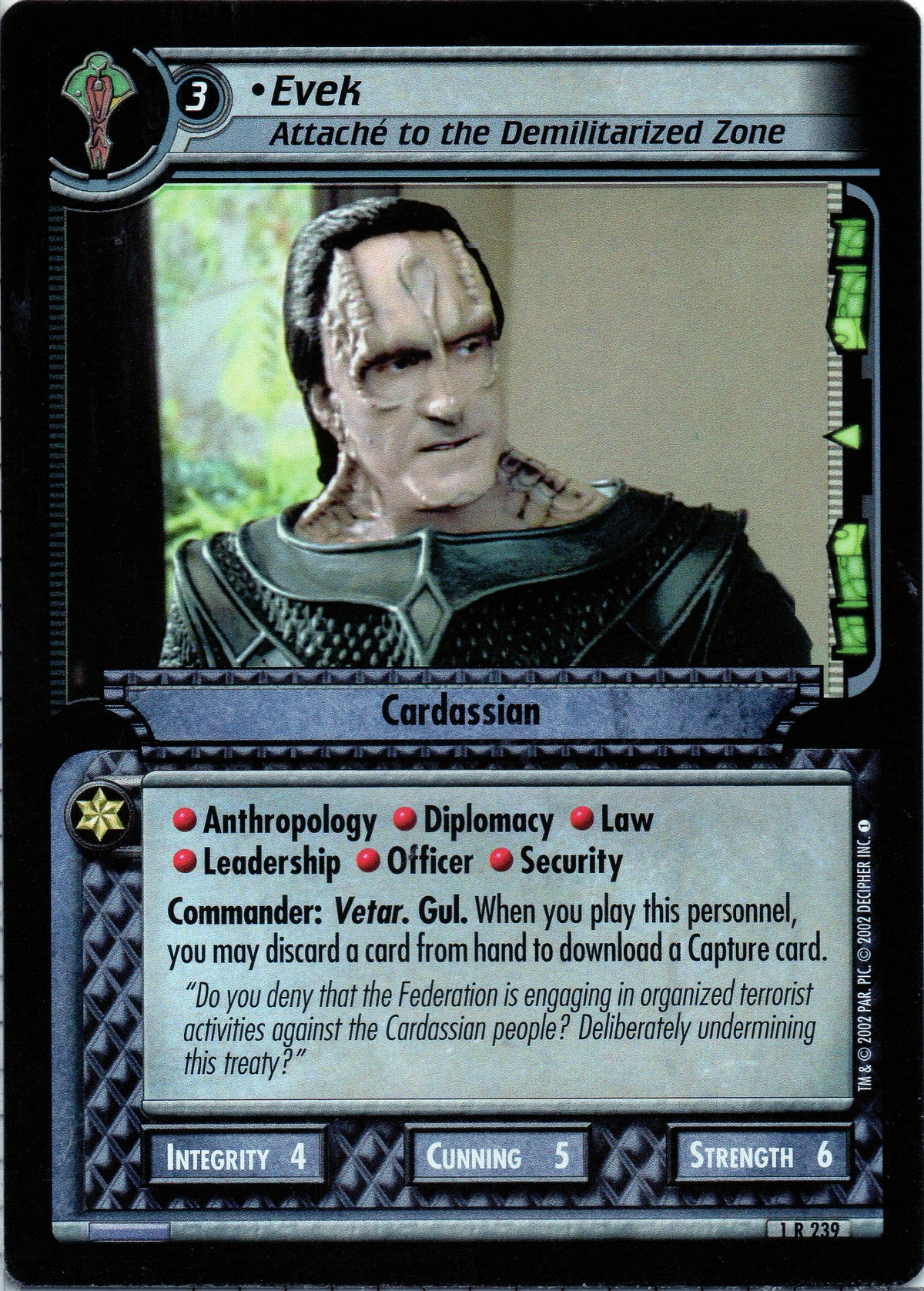 Evek - Attaché to the Demilitarized Zone (2E) | CardGuide Wiki | Fandom