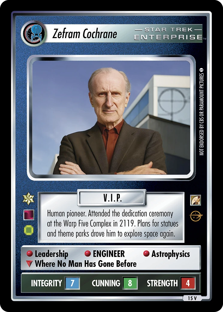 Zefram Cochrane (DrPe) | CardGuide Wiki | Fandom