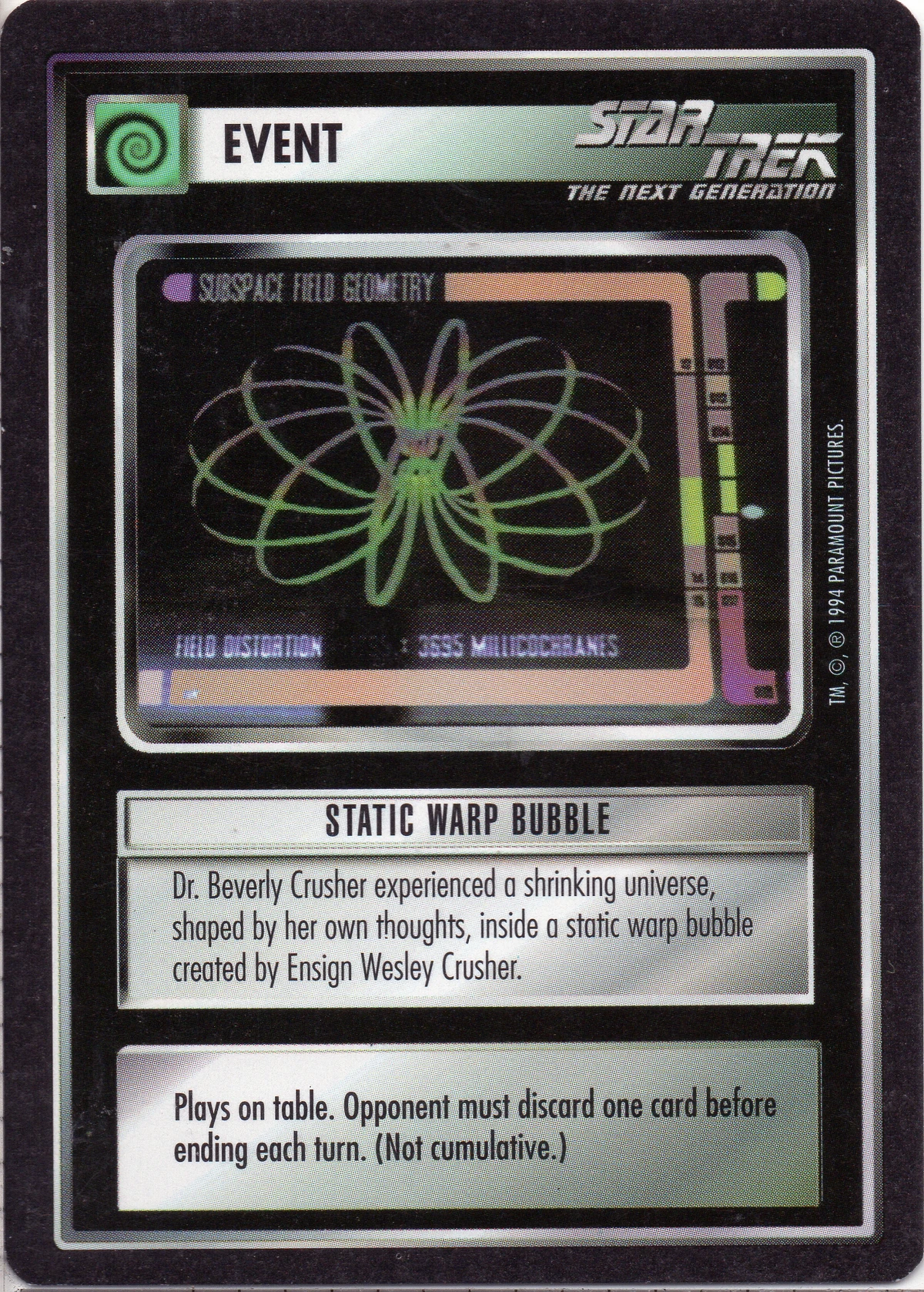 Static Warp Bubble (PL) | CardGuide Wiki | Fandom