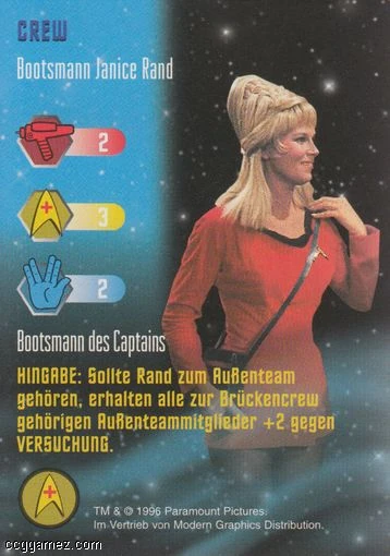 Bootsmann Janice Rand (ST) (DE) | CardGuide Wiki | Fandom