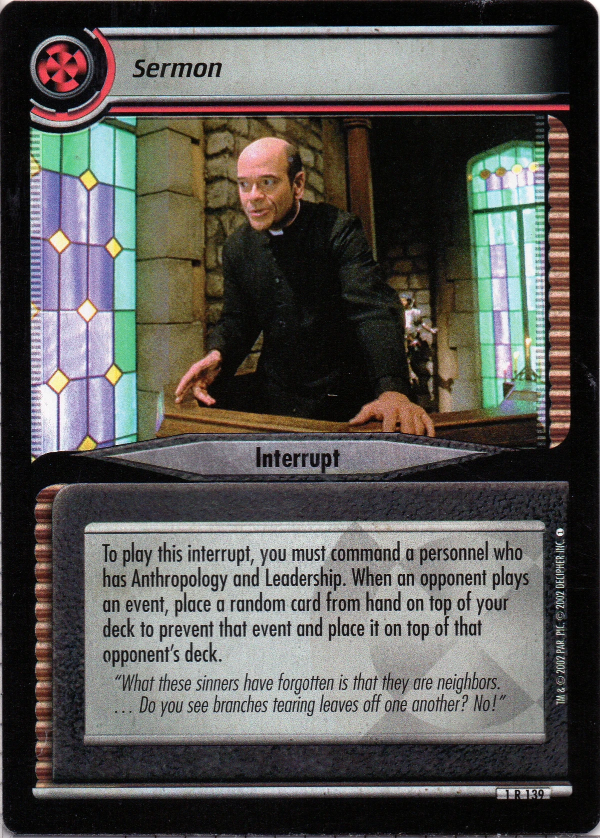 Sermon (2E) | CardGuide Wiki | Fandom