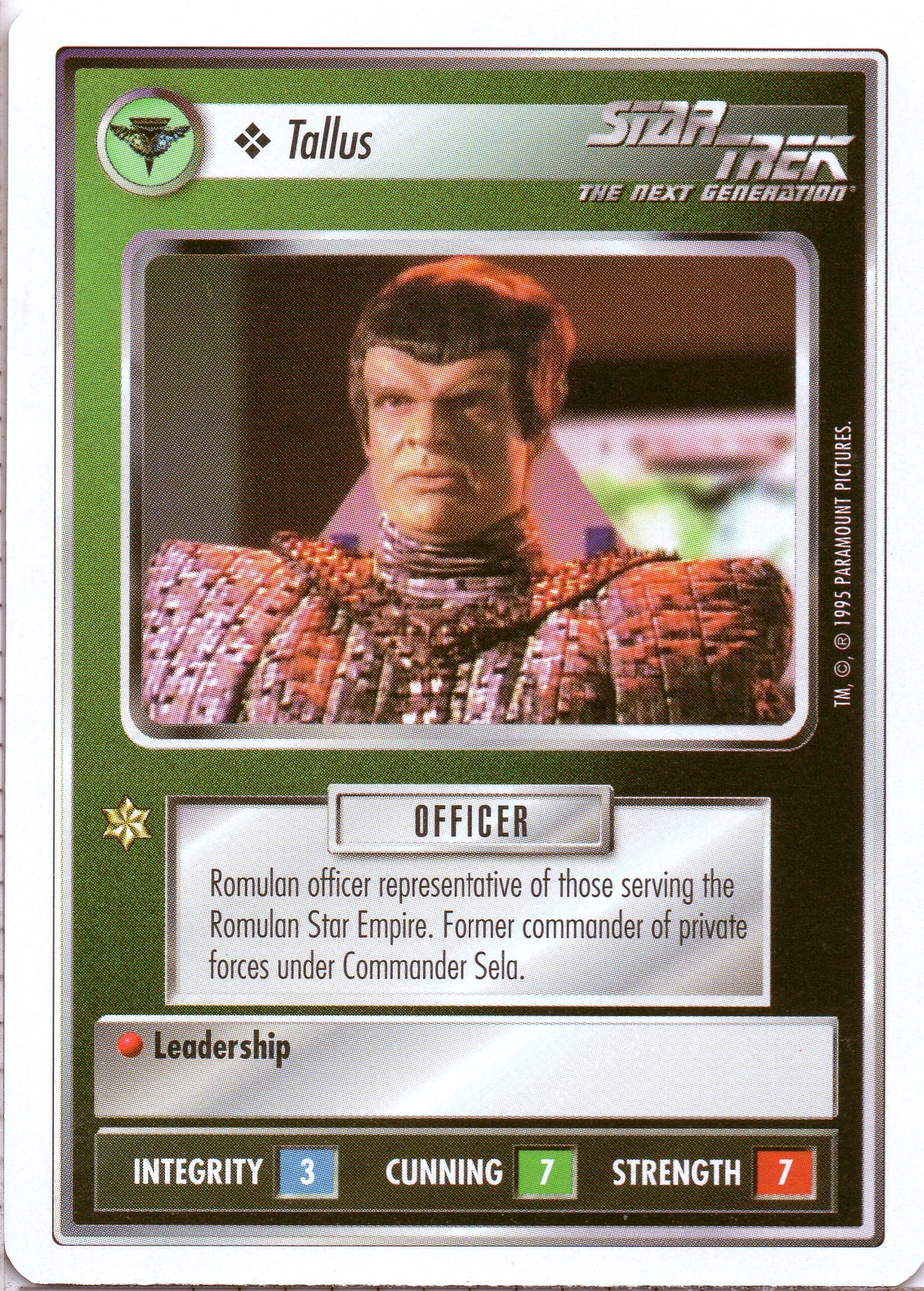 Tallus (PU95) | CardGuide Wiki | Fandom