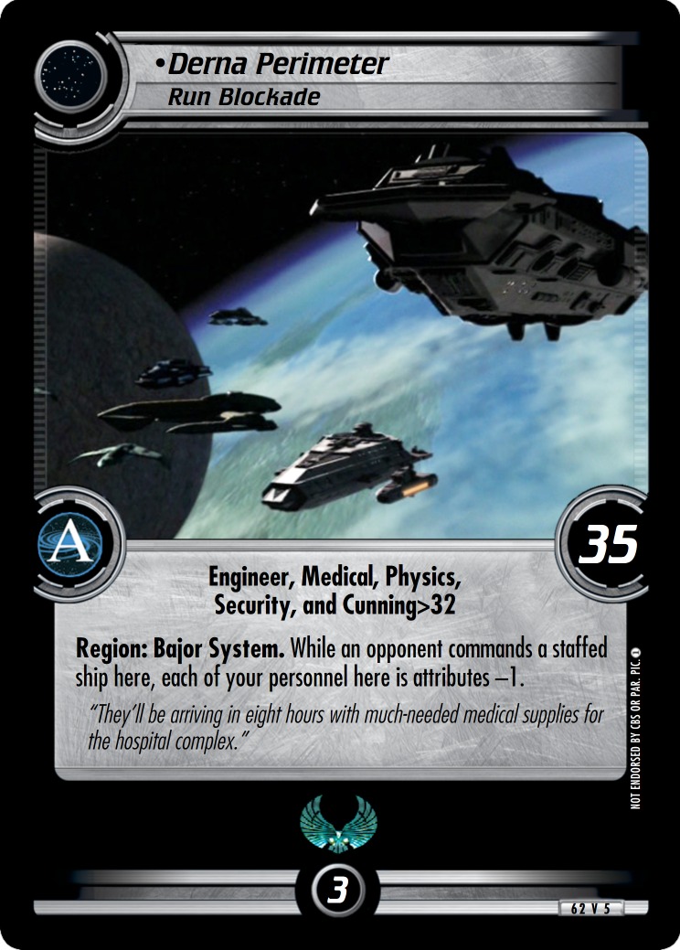 Derna Perimeter Run Blockade Cm Cardguide Wiki Fandom
