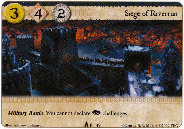 Siege Of Riverrun Kots Rv Cardguide Wiki Fandom
