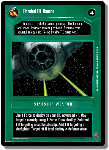Boosted TIE Cannon (PL) | CardGuide Wiki | Fandom