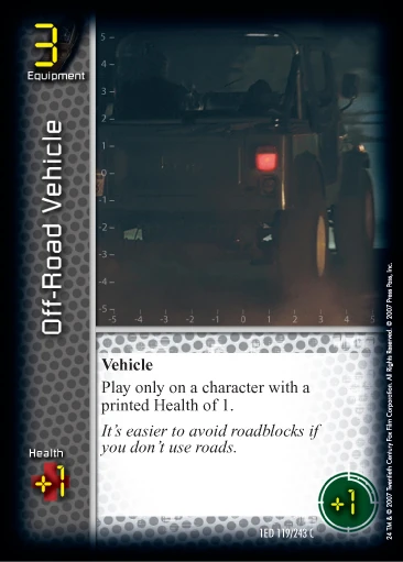 Off-Road Vehicle (1E) | CardGuide Wiki | Fandom