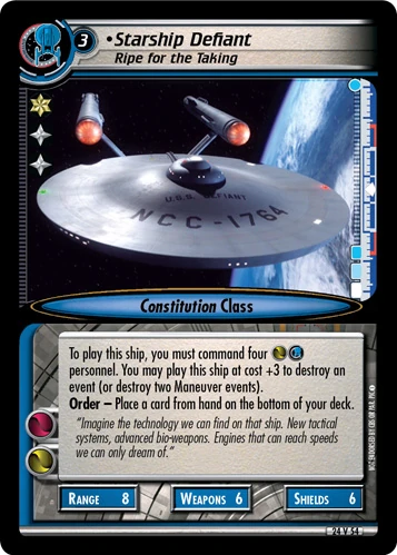 Starship Defiant - Ripe for the Taking (TItW) | CardGuide Wiki | Fandom
