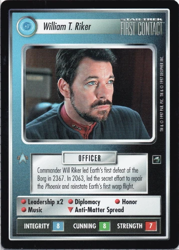 William T. Riker (FC) | CardGuide Wiki | Fandom