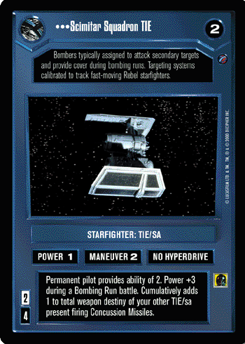 Scimitar Squadron TIE | CardGuide Wiki | Fandom