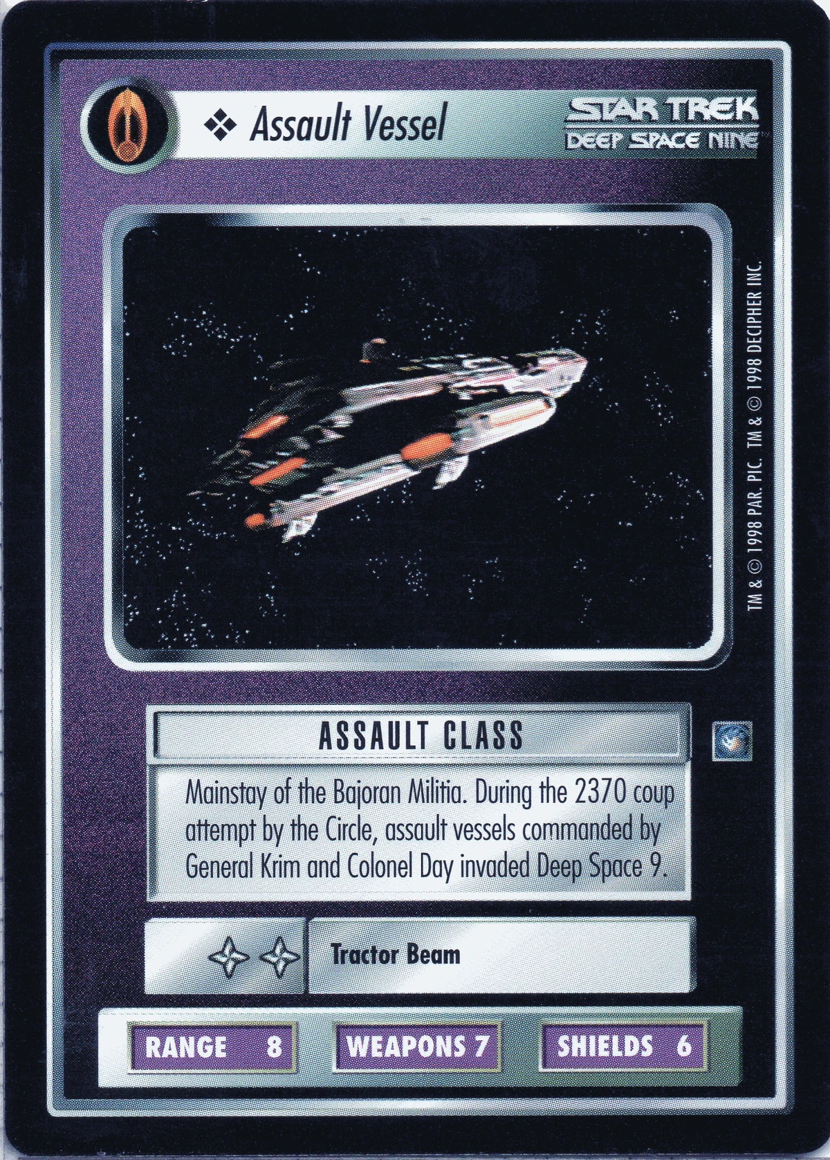 Assault Vessel (DS9) | CardGuide Wiki | Fandom