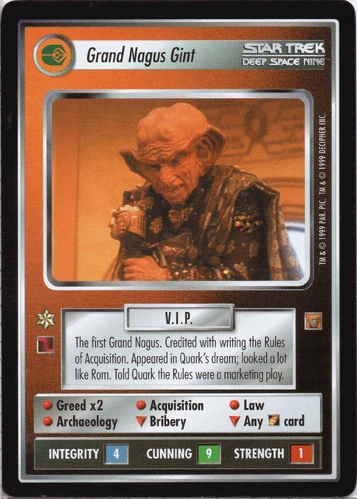 Grand Nagus Gint (RoA) | CardGuide Wiki | Fandom