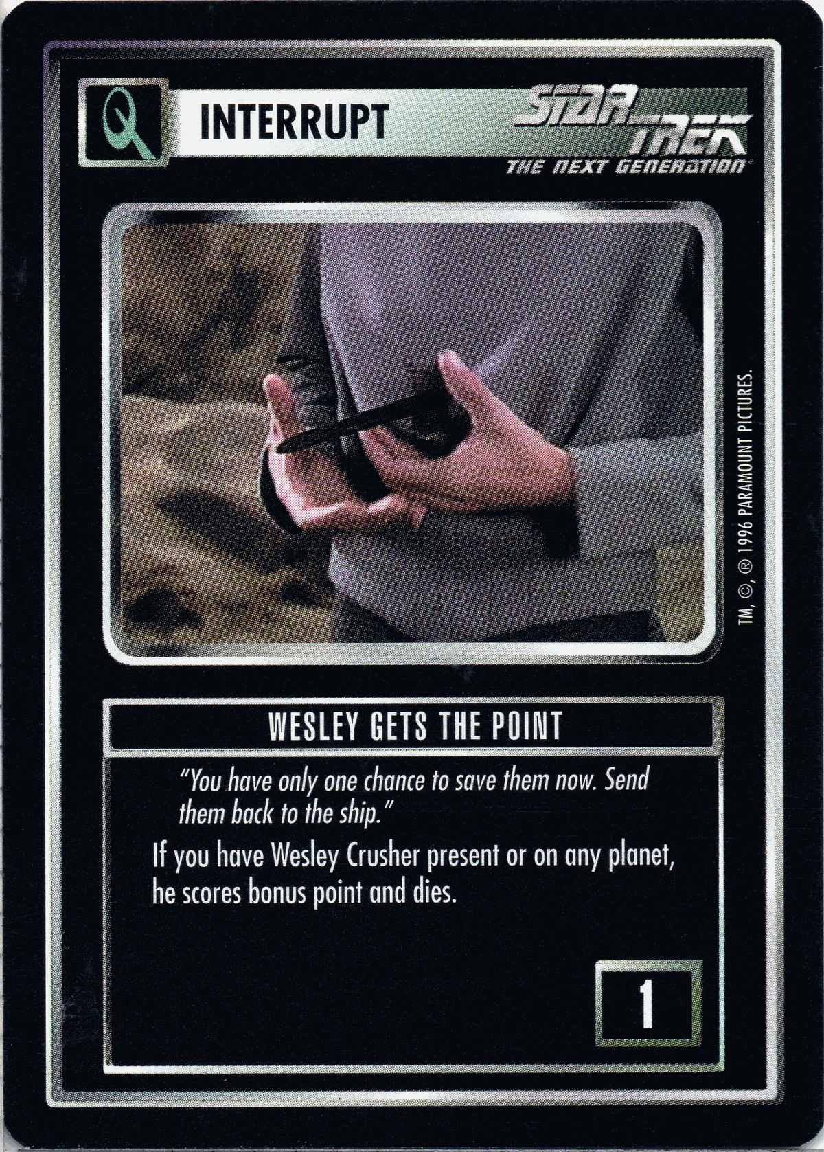 Wesley Gets the Point (QC) | CardGuide Wiki | Fandom