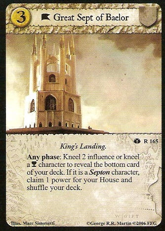 Great Sept of Baelor (ITE) | CardGuide Wiki | Fandom