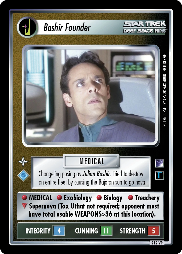 Bashir Founder (VP) | CardGuide Wiki | Fandom