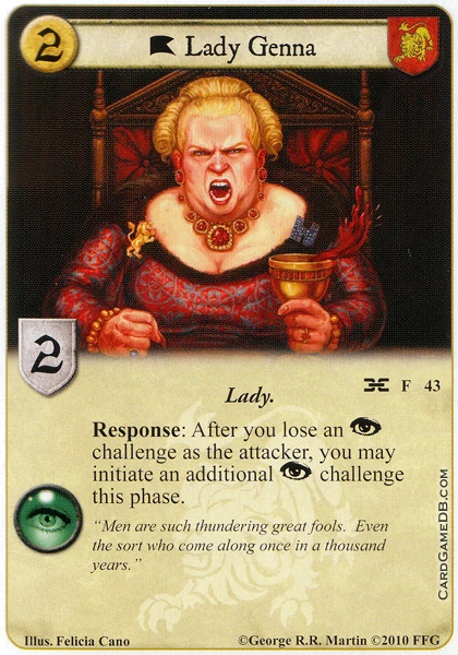 Lady Genna (CbtC) | CardGuide Wiki | Fandom
