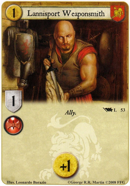 Lannisport Weaponsmith (CS) | CardGuide Wiki | Fandom