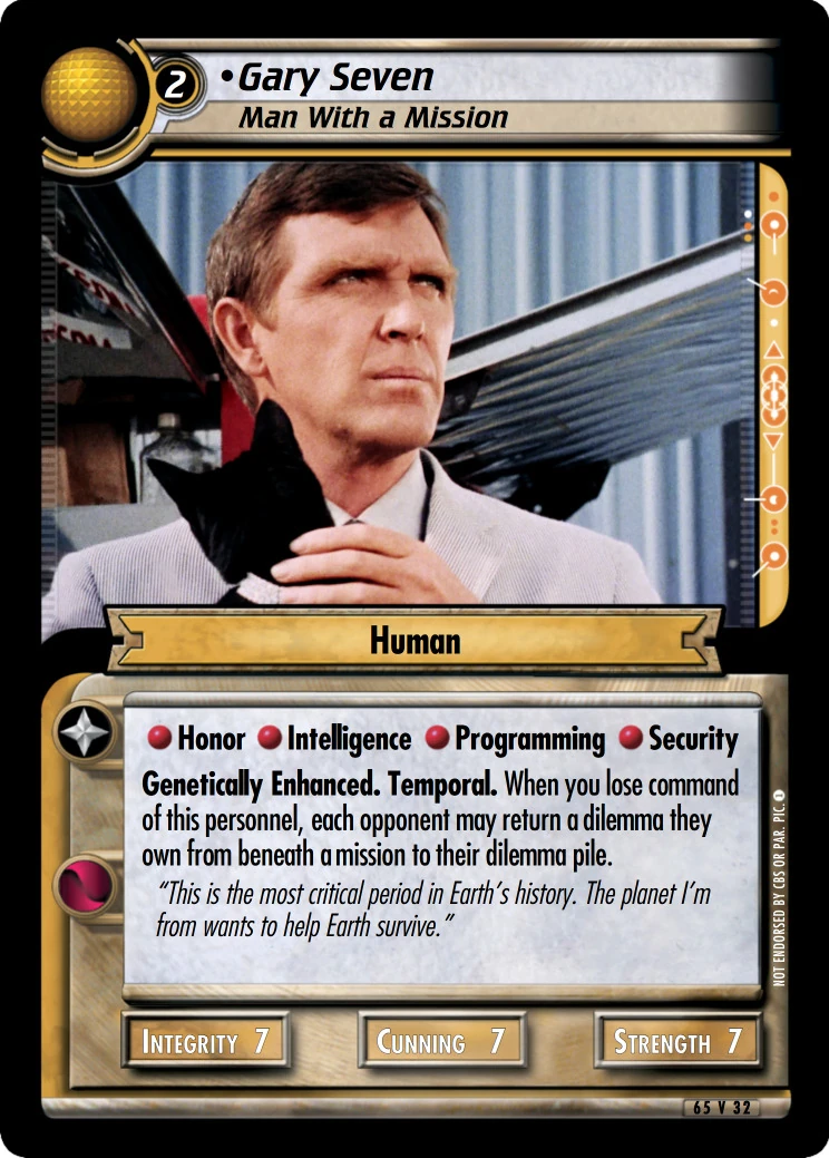 Gary Seven - Man with a Mission (RoF) | CardGuide Wiki | Fandom
