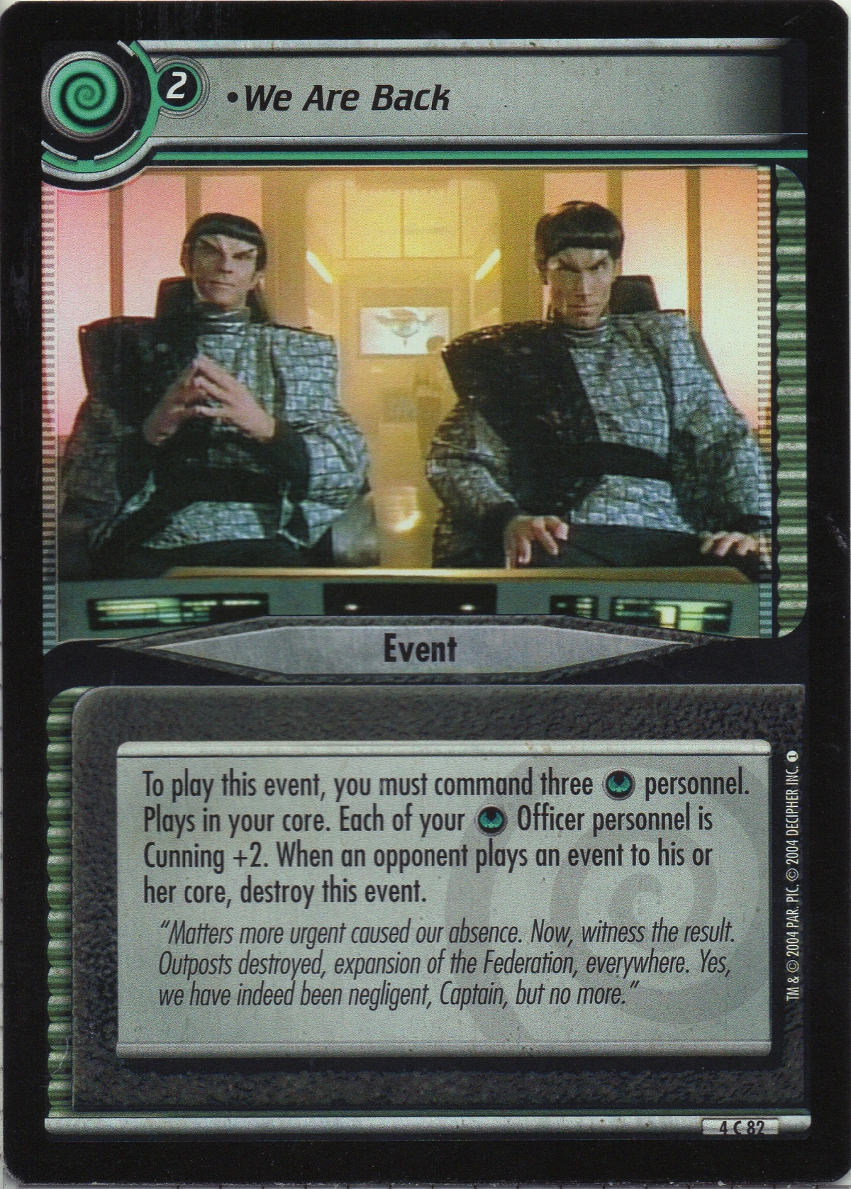 We Are Back (NE) | CardGuide Wiki | Fandom