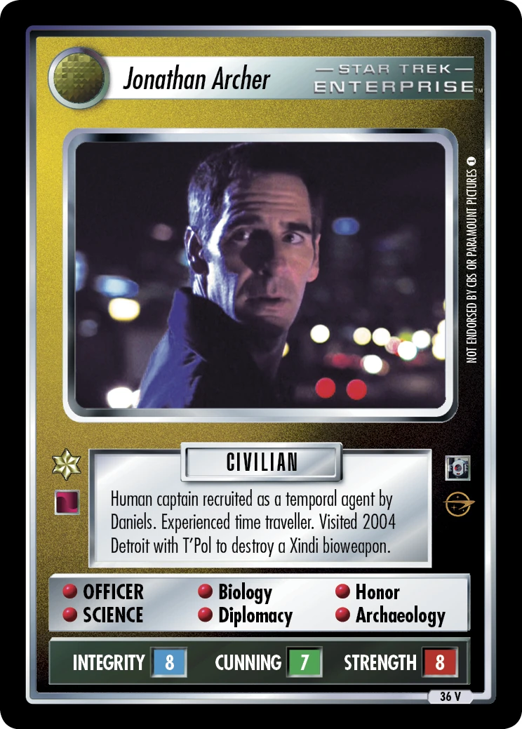Jonathan Archer (CF) | CardGuide Wiki | Fandom