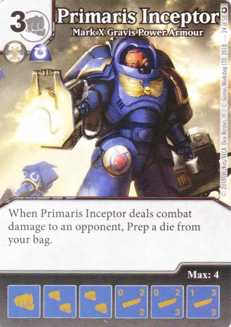 Primaris Inceptor - Mark X Gravis Power Armour (BFUCB) | CardGuide Wiki ...