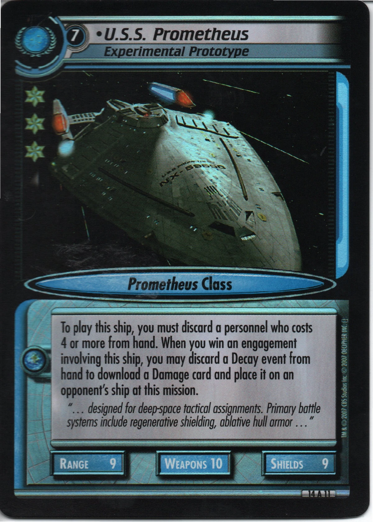 U.S.S. Prometheus - Experimental Prototype (Archive) | CardGuide Wiki ...
