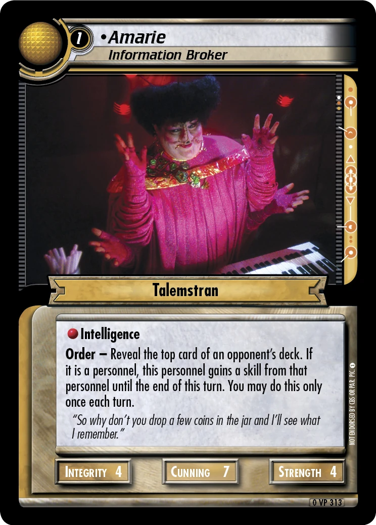 Amarie - Information Broker (INH) | CardGuide Wiki | Fandom