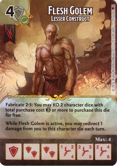 Flesh Golem Lesser Construct Fus Cardguide Wiki Fandom