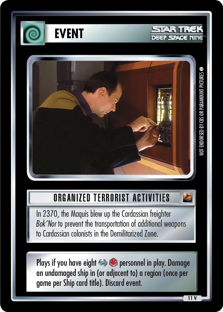 Organized Terrorist Activities (TM) | CardGuide Wiki | Fandom