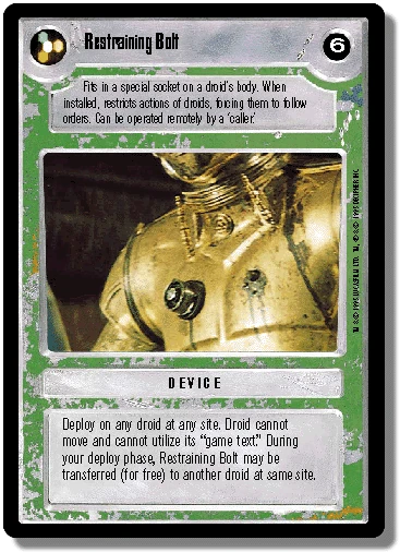 Restraining Bolt (light) (PL) | CardGuide Wiki | Fandom