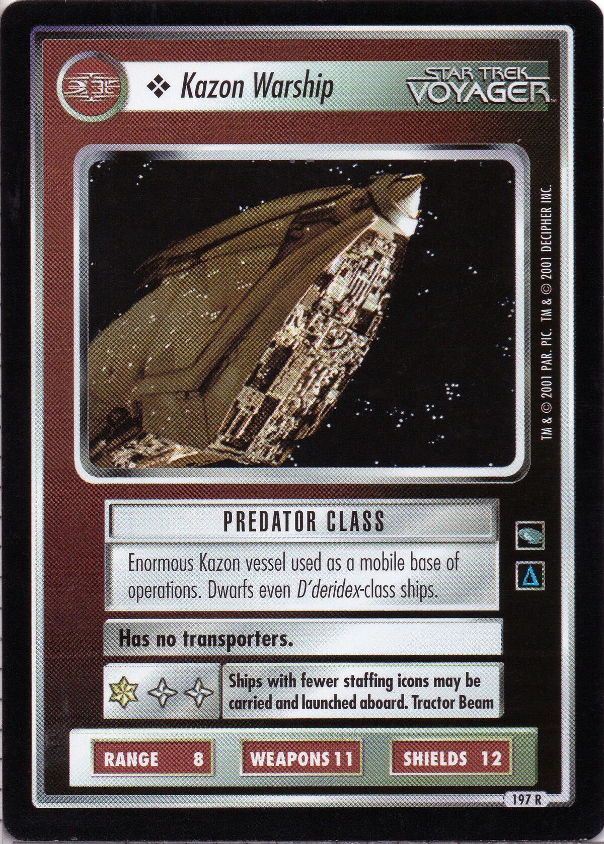 Kazon Warship Cardguide Wiki Fandom