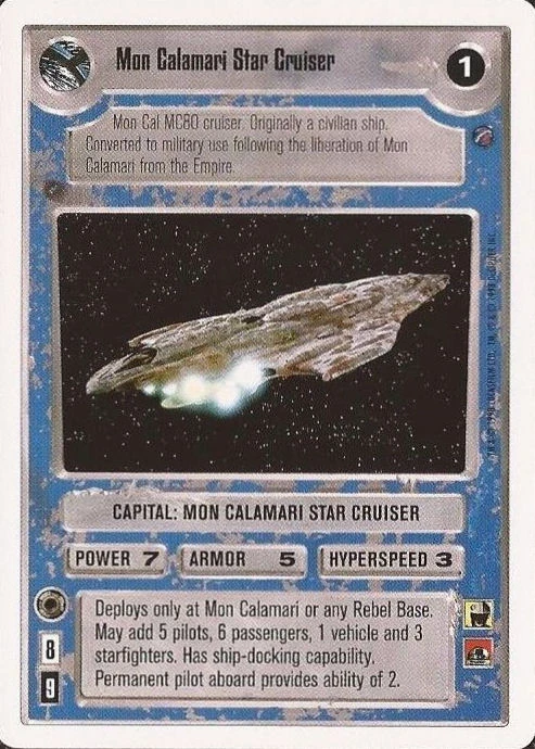 Mon Calamari Star Cruiser (2A) | CardGuide Wiki | Fandom
