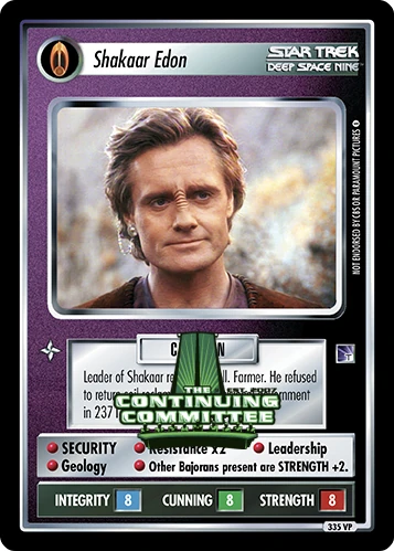 Shakaar Edon (VP TCC) | CardGuide Wiki | Fandom